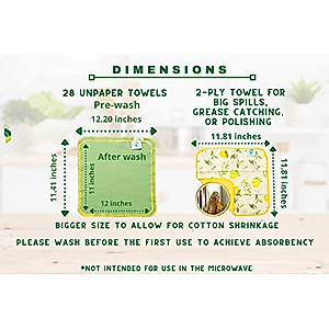Reusable Paper Towels Washable Roll 29 Pack 12x11in, Reusable Baby Wipes, Washable Paper Towels Cloth, Paperless Paper Towels, Eco Friendly Paper Towels, Cloth Paper Towels, Reusable Napkins, Cotton
