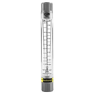 PUSOKEI Panel Type Water Flow Meter, 0.5-5 GPM / 1.8-18 LPM Tube Type Flow Meter for Gas Liquid for Water Industrial Field