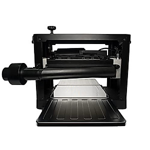 Cutech 40700H 12-1/2-Inch Spiral Cutterhead Benchtop Planer with 24 Tungsten Carbide Inserts, Single Speed Feed Rate, Snipe Minimizer, and Board Return Rollers