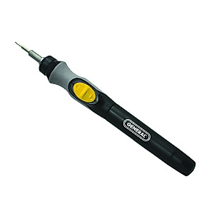 General Tools Precision Cordless Electric Screwdriver #500 with Six Bits and Quick Change Chuck, Handles Difficult, Repetitive Screw-Fastening Jobs