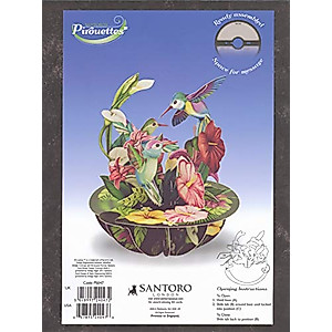 Santoro Pirouettes PS047 Hummingbirds 3D Pop up Card