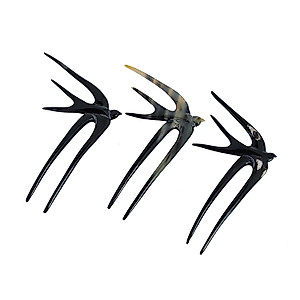 Marycrafts Buffalo Horn Swallow Bird Hair Fork Hair Sticks Accessories Handmade (Style 2)