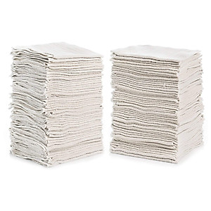 SIMPLI-MAGIC Shop Towels Pack of 300, Red and White