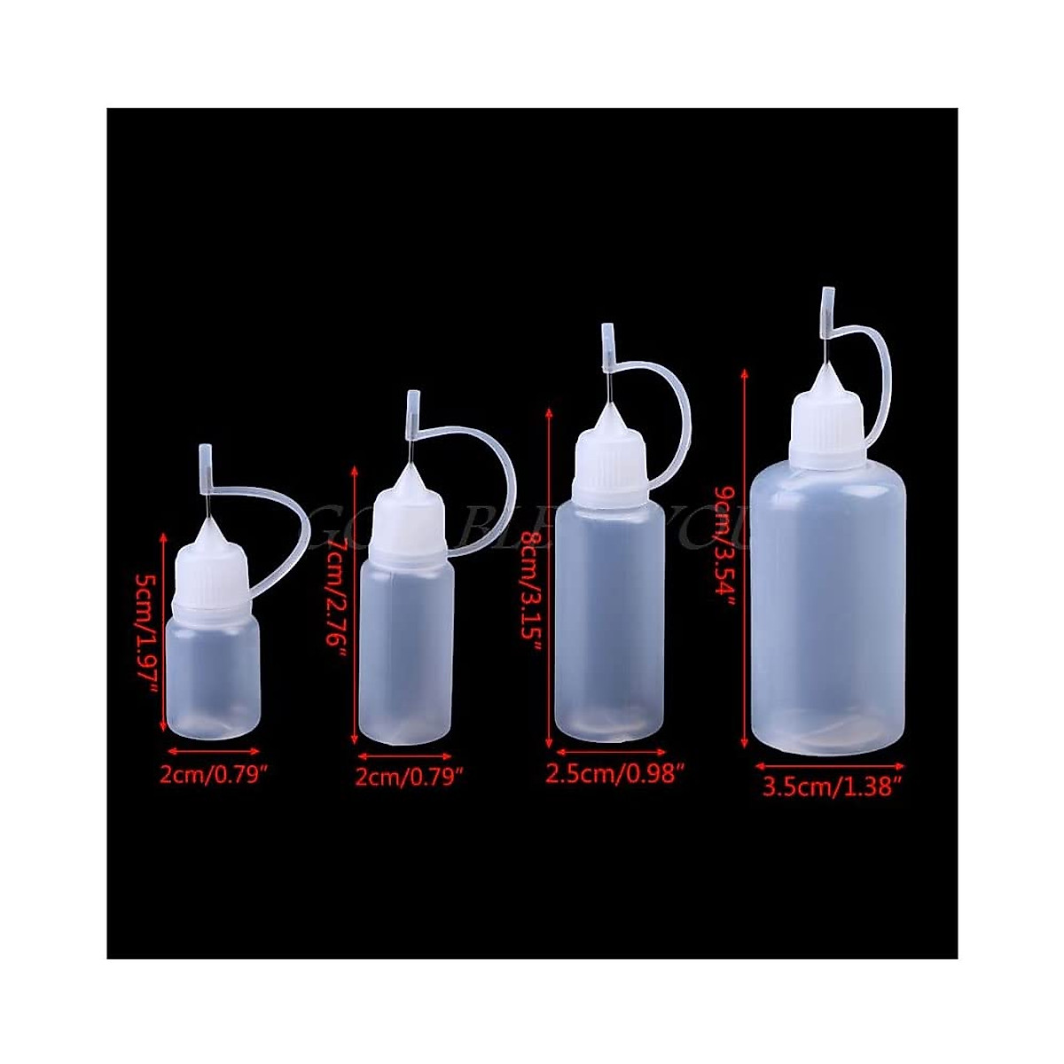 1PCS Plastic Squeezable Tip Applicator Bottle Dropper Bottles with Needle Tip Childproof Caps for Glue,50ml