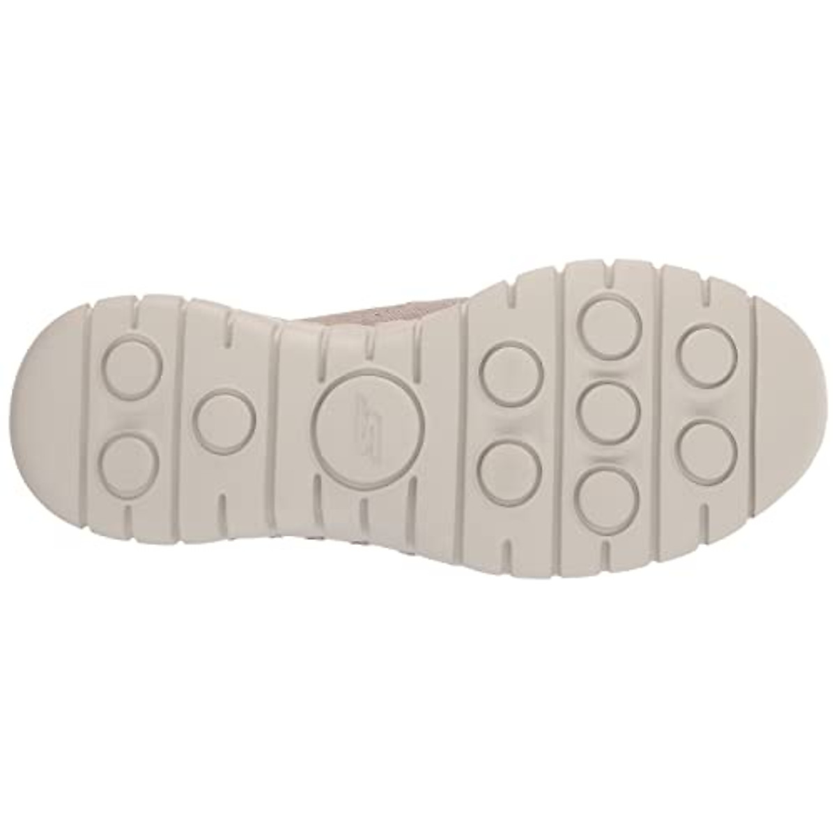 Skechers Women's GO Walk Smart 2-Stretch Knit Sneaker, Taupe/Blue, 7.5