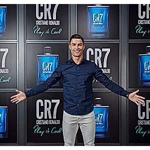 Cristiano Ronaldo CR7 Play It Cool - Blends Bright Citruses And Aromatic Fougere Notes - Fresh, Invigorating And Sensual - Light Enough For Everyday Wear - Masculine Fragrance - 1 Oz EDT Spray