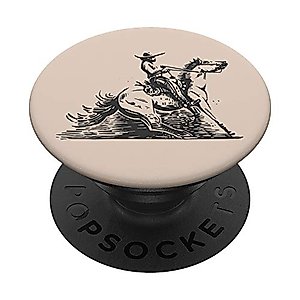 Western Cowboy Horse Rodeo Riding PopSockets Swappable PopGrip