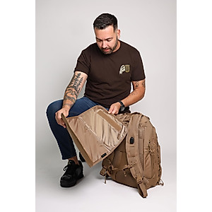 Toddlers And Gunners Dad Diaper Bag, With Diaper Changing Mat, USB Port & Laptop Compartment. Diaper Bag Backpack with Straps for Stroller. Large Diaper Bag for men and women (Coyote Brown)