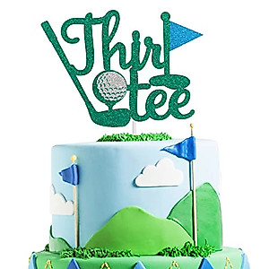 Thirtee Golf Happy 30th Birthday Cake Topper - Golf Ball Player Cake Topper For Men Sports 30th Birthday Party Supplies - Golf 30th Birthday Party Decoration for Golfer Fans