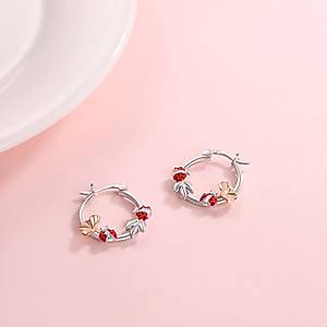 EJALEN Honeycomb Bee Ring and Morning Glory