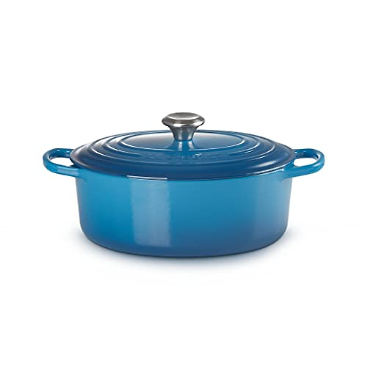 Le Creuset Enameled Dutch Oven Cast Iron Signature Oval Casserole, 29cm, 5 Qt, Marseille