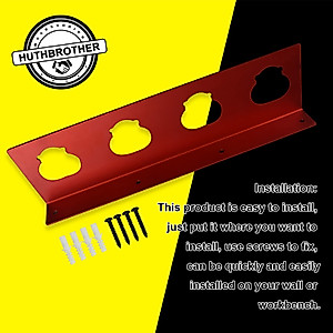 Huthbrother 2-Pack Battery Holder W/Screws for Milwaukee M12, 12V Battery Holder Milwaukee, Wall Mount for Milwaukee 12V Batteries