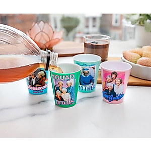 The Golden Girls 2-Ounce Plastic Mini Shot Glass Cups | Set of 4