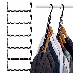 Ulimart Space Saving Hangers for Clothes -10 Pcs- Closet Hangers Space Saver,Plastic Hanger Organizer Small Closet Organizers and Storage,College Dorm Room Essentials