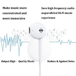 2 Pack-iPhone Earbuds/iPhone Headphones Wired//Wired Earphones/Lightning [MFi Certified] Built-in Microphone & Volume Control Compatible with iPhone 14/13/12/11/X/8/7, Support All iOS System