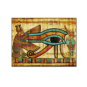 Canvas Print Vintage Art Egypt Horus Eye Poster Pharaoh Pictures Home Decor Artwork Canvas Painting Posters and Prints Wall Art Pictures for Living Room Bedroom Decor 12x16inch(30x40cm) Unframe-Style