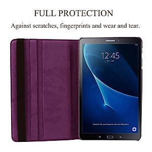 Tablet Case for Samsung Galaxy Tab A 10.1 2016 Model T580, EKVINOR Premium PU Leather 360 Degree Rotating Cover for Galaxy Tab A 10.1 inch