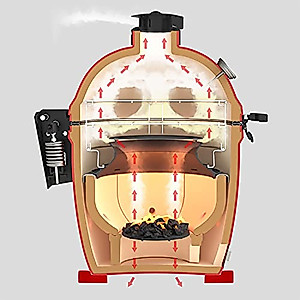 bbq777 3-Pack Ceramic Grill Feet Shoes Replacement Parts for Big Green Egg Charcoal Grill, Ceramic Feet for Kamado Grills Big Joe Charcoal Grill, Kamado Accessories Parts