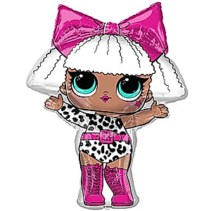 Anagram 34" Lol Surprise Diva Foil Balloon, Multicolor