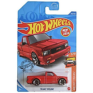 DieCast Hotwheels '91 GMC Syclone [red] 150/250, Hot Trucks 3/10
