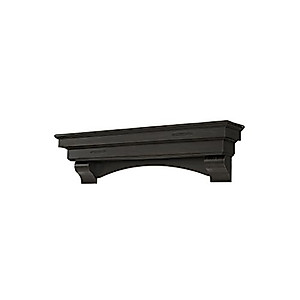 Pearl Mantels 497-60-20 Celeste Mantel Shelf, 60", Espresso Finish