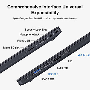 BiTECOOL 15.6-inch Windows 11 Laptop, 12GB RAM, 256GB NVMe SSD, up to 2100MB/S, FHD IPS Display ...