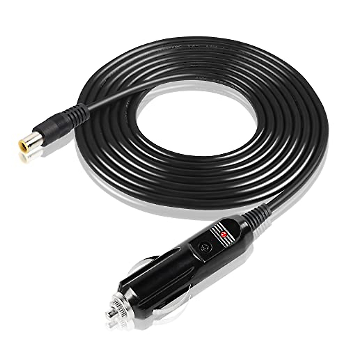 GINTOOYUN Car Cigarette Lighter to DC 8mm, DC7909 7.9 x 5.5mm Car Charger Power Supply Cord, 9.8Ft 12V Cable for Car DVR,Bluetooth Speakers,Camera,GPS,Laptop 3m