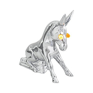 Grand General 48160 Chrome Novelty Donkey Hood Ornament with Illuminated Eyes