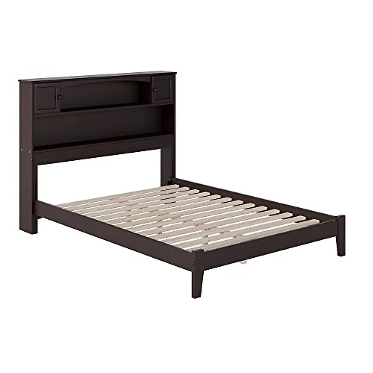 AFI Newport Full Platform Bed with Open Footboard and Turbo Charger in Espresso