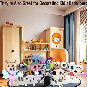 New Dandy's World Plush, 12.5 Inches Soft Dandys Vee Plushies Figure Doll Pillow, Children's Christmas Birthday (VEE)