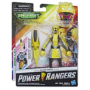 Power Rangers Beast Morphers Yellow Ranger 6" Action Figure Toy Inspired by The TV Show