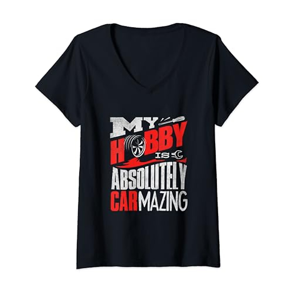 Slot Car Racing RC Cars Mini Car Racing Carmazing Pun V-Neck T-Shirt