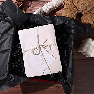 Shindel 0.5LB Black Shredded Paper, Crinkle Cut Paper Confetti Stuffing Basket Filling for Halloween Christmas Graduation Birthday Gift Boxes Packaging