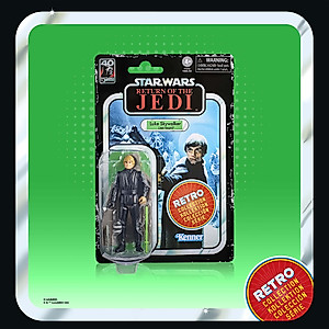 STAR WARS Retro Collection Luke Skywalker (Jedi Knight), Return of The Jedi 3.75-Inch Collectible Action Figures, Ages 4 and Up