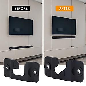 Tendodo 1 Pair of Soundbar Wall Mounting Bracket AH96-03064A for Samsung HWJ470 HW-J470 HW-J470/ZA HW-J470/ZP HW-J355 HWJ650 HW-J650 HW-J650/ZA HWJ651 HW-J651 HW-J651/ZA Soundar