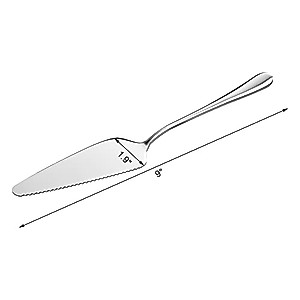 Tosnail 24-Packs Stainless Steel Cake Server Pie Server Pizza Spatula Cake Cutter Slicer Cake Scraper