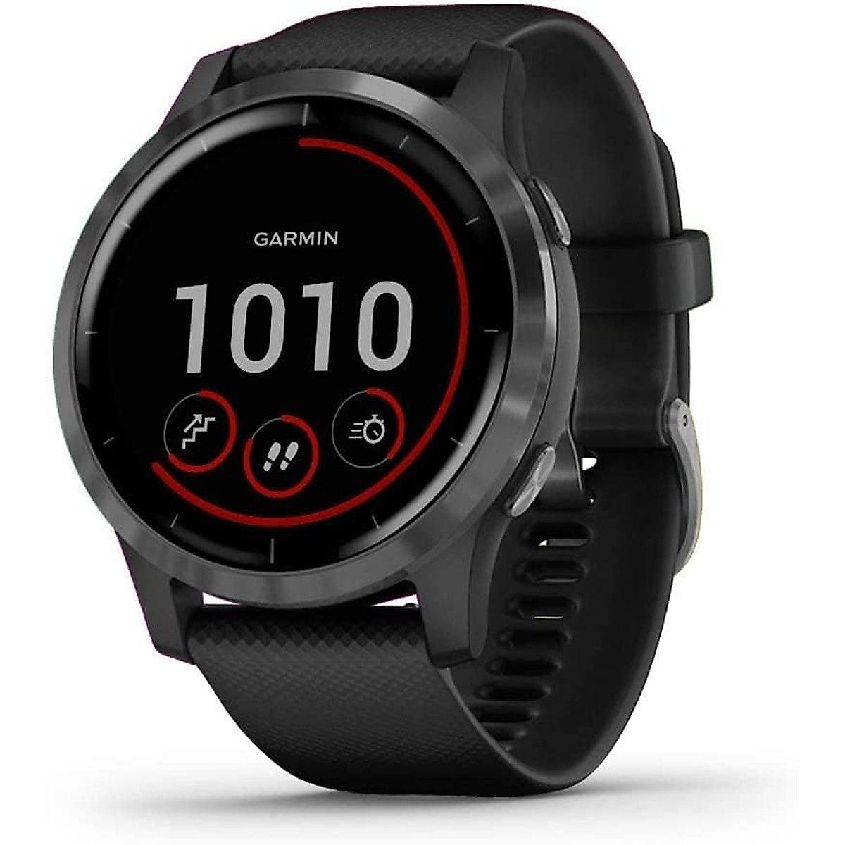 Garmin Vivoactive 4 GPS Fitness Smartwatch (Renewed) with Black Case and Slate Hardware