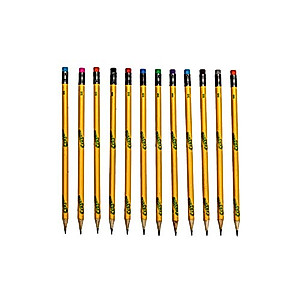 Crayola Number 2 Pencils, Back To School Supplies, 12ct Wooden Pencils