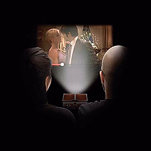 Mini Portable Projector Smart Phone Projector 2.0 Mobile Phone Projection for Home Audio & Video Projector(Brown)