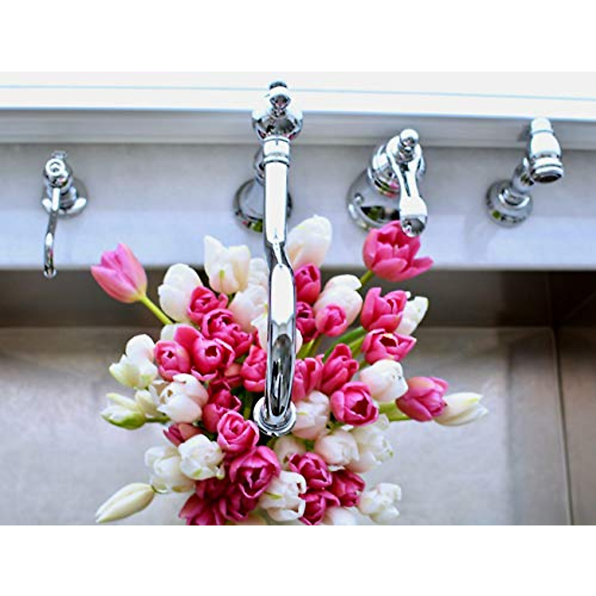 Kingston Brass KS7801TPLBS Templeton Widespread Kitchen Faucet with Brass Sprayer, Polished Chrome