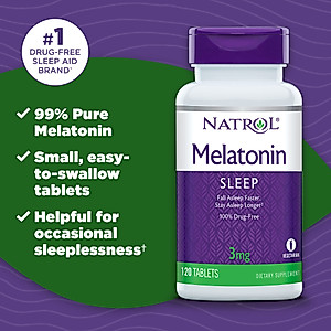 Natrol Melatonin Tablets- 3mg, 120 Count