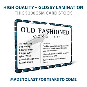 52 Cocktail & Mixed Drink Recipes Flash Cards – Simple & Easy Step Instructions & Tricks – Comprehensive Mixology Concoction Guide & Ingredient List – Master the Entertaining Art - Home Made Bartender