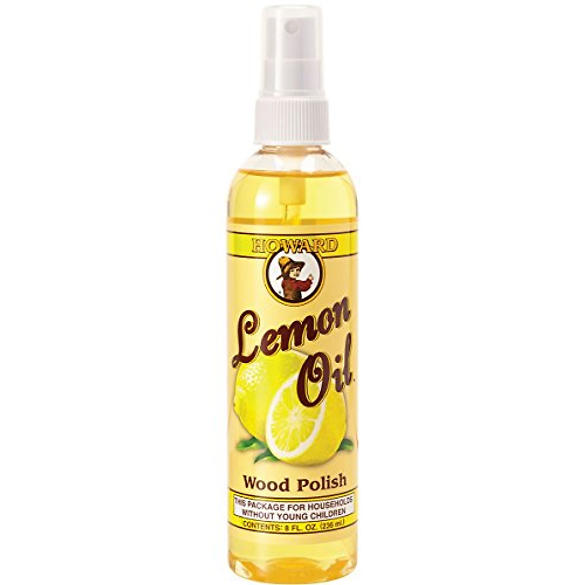 Howard LM0008 Lemon Oil Wood Polish, 8-Ounce