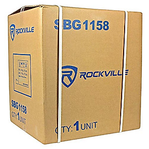 Rockville SBG1158 15" 800W Passive Pro DJ Subwoofer, MDF Cabinet/Pole Mount, Black