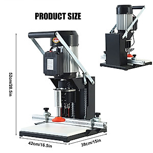 Hinge Drilling Machine, GOJLEX Portable Hand-Held Hinge Drilling Equipment for Drill Hole, Woodworking Hinge Drill Cupboard Wardrobe Home Improvement Punching Machine, 1100W 2880rmp/min Depth 0-40mm