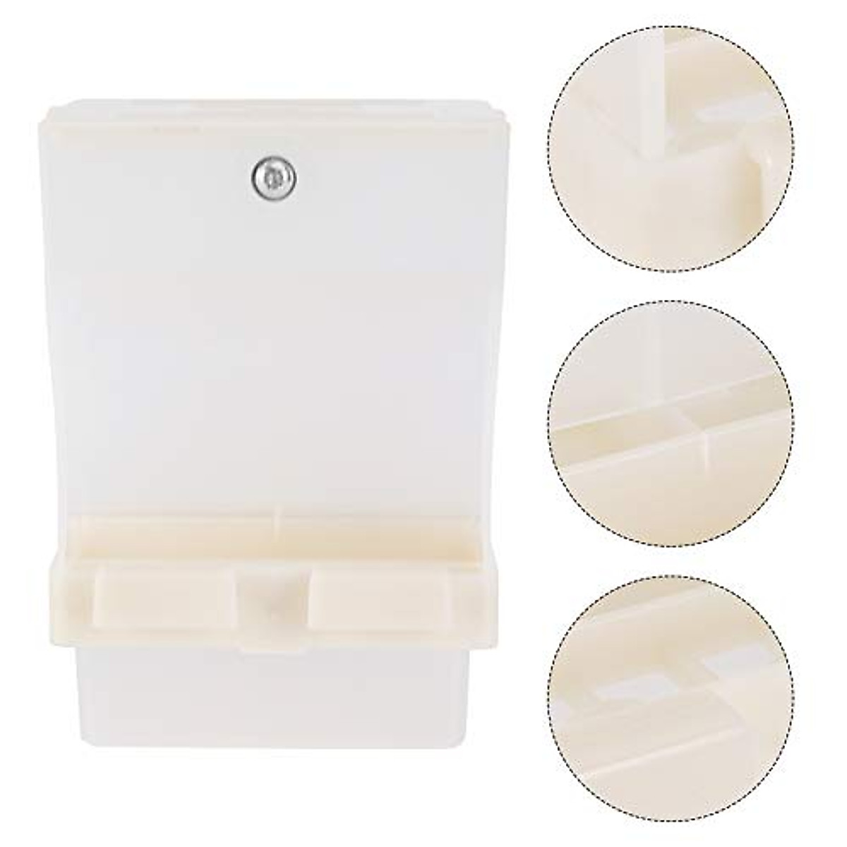 Scicalife Parakeet Feeder No Mess-Caged Bird Feeder Parrot Automatic Feeder for Finch Canary Cockatiel Parakeet Seed Food Container Bird Cage Accessories