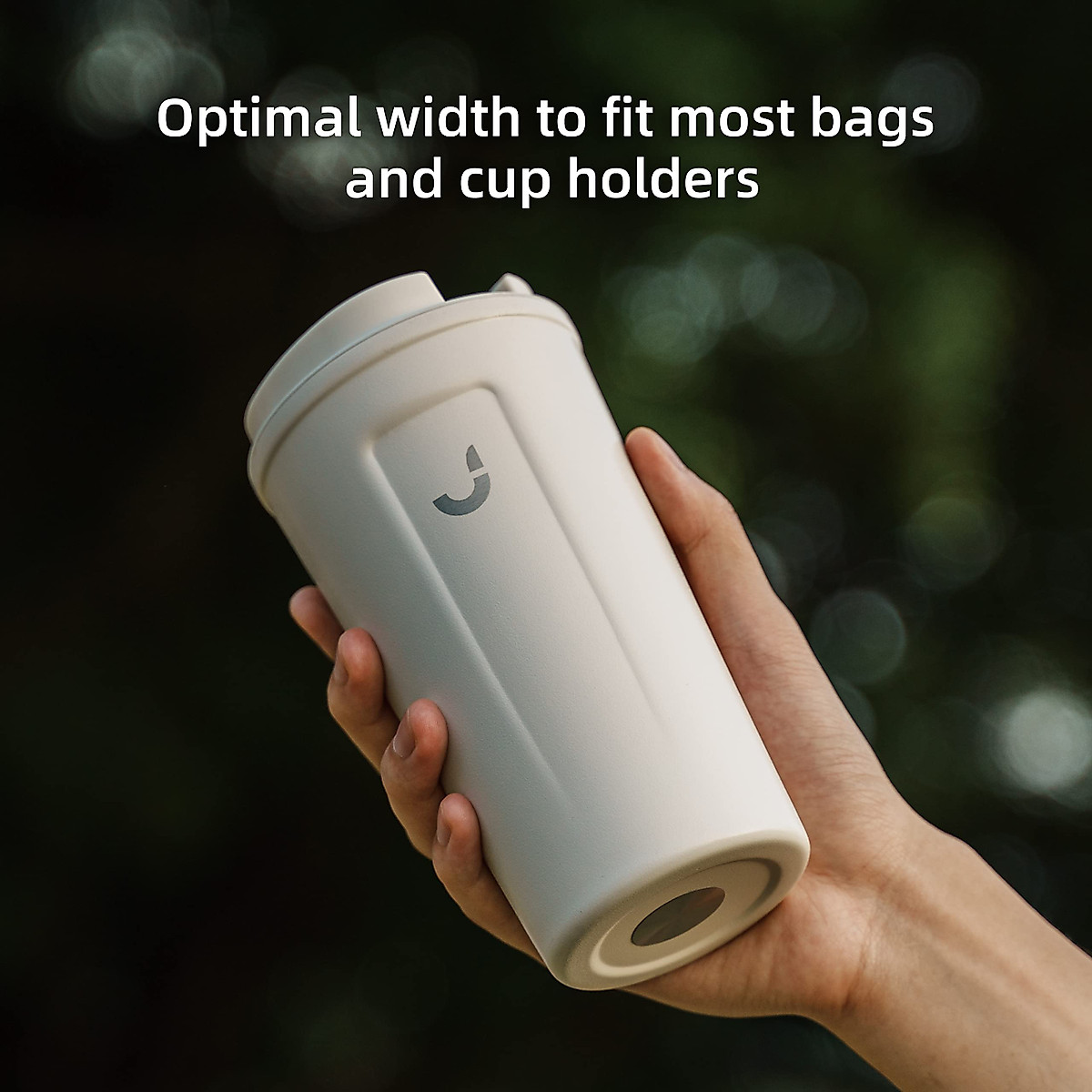 JOYSEN 17 oz Insulated Mug with Spill Proof Lid, Keeps Beverages Hot or Cold for Hours, Ideal for Commuters, Reusable Stainless Steel, Double Wall (Black)