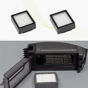 PELLYDA Replacement Parts for irobot Roomba i,e&j Series,i3 i3+ i4 i6 i6+ i7 i7+ i8 i8+ E5 E6 E7 Vacuum Cleaner,Replenishment kits Accessories 2 Set Rubber Brushes,10 HEPA Filters,10 Side Brushes