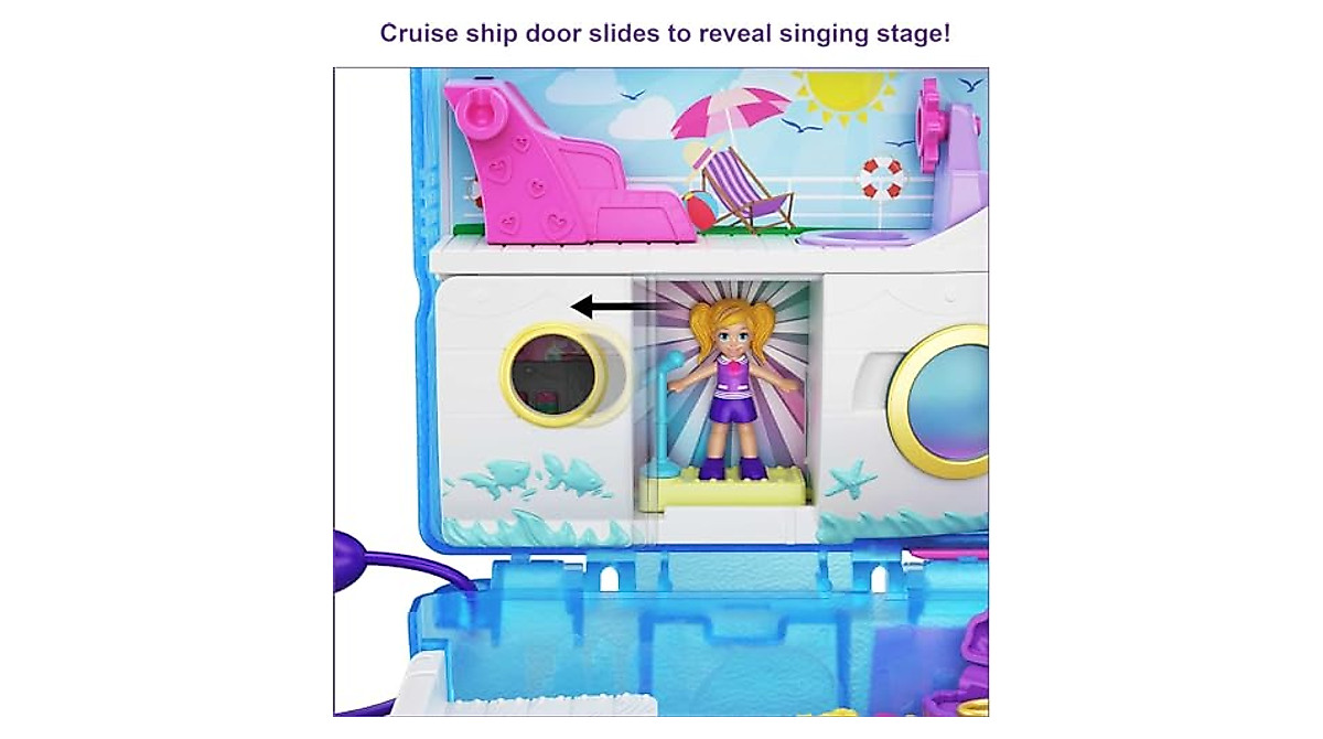 Polly Pocket Sweet Sails Cruise Ship Playset - Travel Fun