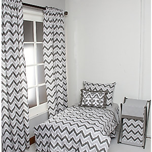 Bacati Ikat Zigzag Grey Hamper